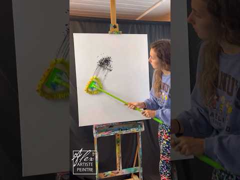 Hello I am Alex, i’m a French canadien artist from Quebec and I paint with objects! #artwork