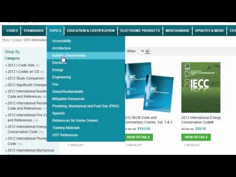 How to Navigate ICC Storefront