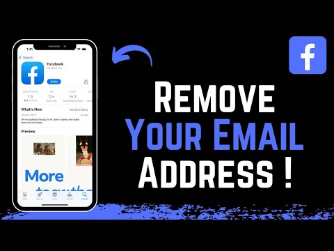 How To Remove Email Address On Facebook !