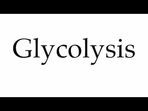 How to Pronounce Glycolysis