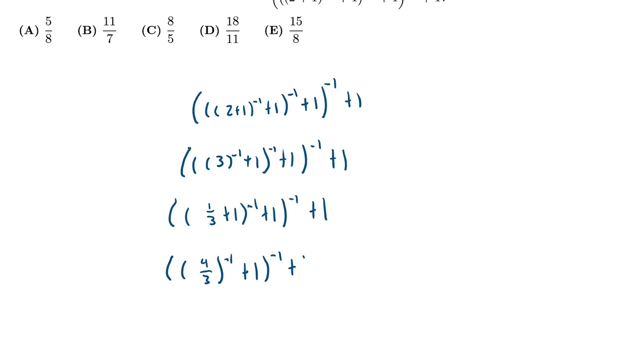 2018 AMC 10A: Problem 1