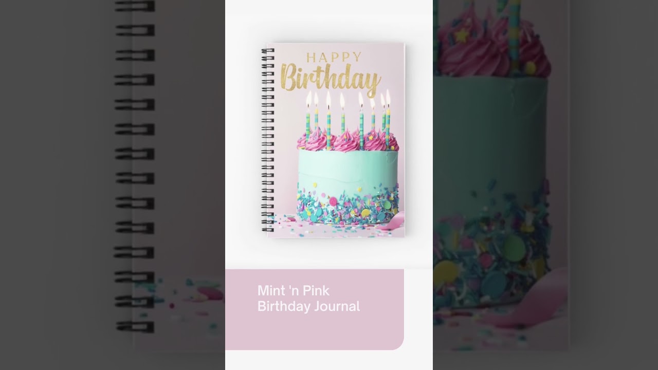These Birthday Spiral Notebook 🎂📒are Super Adorable😊🎂🎉🥰