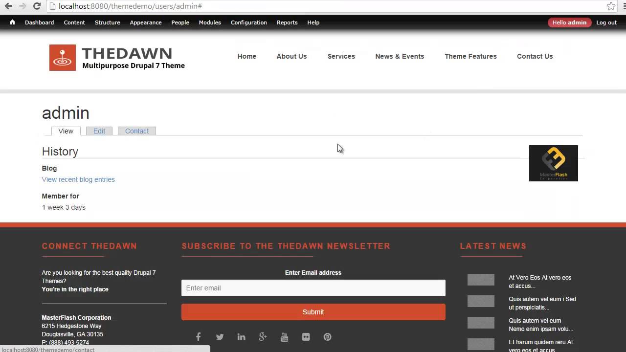 TheDawn Full Demo Install Instructions, Drupal 7 Responsive Theme