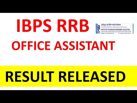 IBPS RRB OFFICE ASSISTANT RESULT