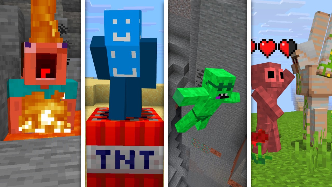 Minecraft 4-Way Deathswap With Random Items