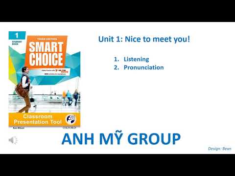 Smart Choice 1 Unit 1 WB Audio