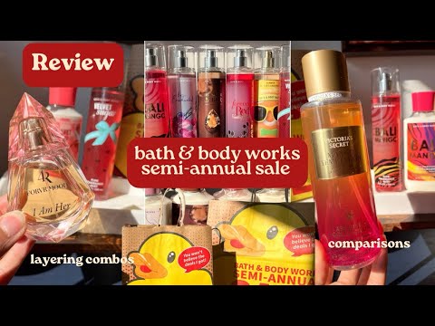Bath & Body Works Semi-Annual Sale Haul - Review - Body Mist Comparisons - Perfume Layering Combos