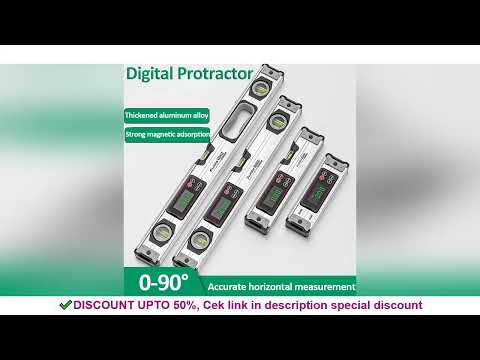 DEAL Digital Protractor Angle Finder Inclinometer Magnets Level Angle Slope 0-90 °Electronic Level R
