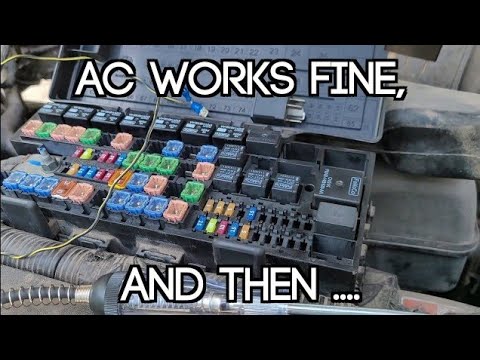 AC works fine when driving, but stops blowing cold when stopped. It's an easy fix!!