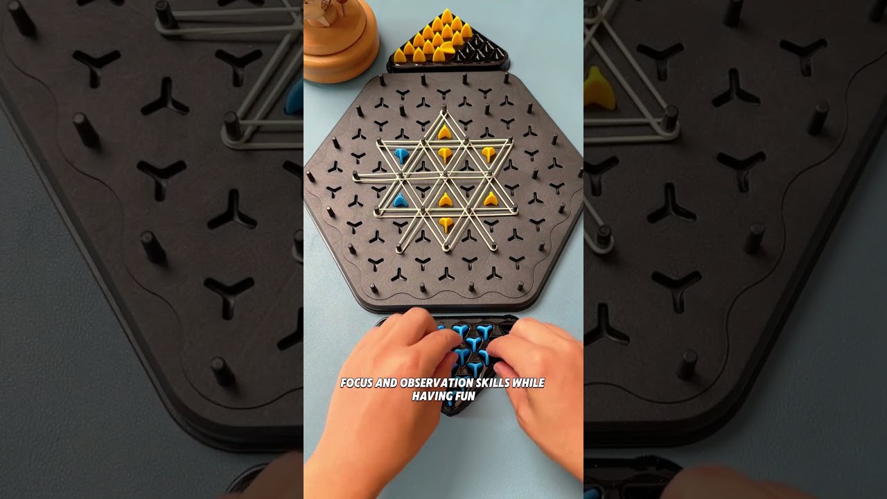 Chain Triangle Chess Game#puzzle#iq#iqtest