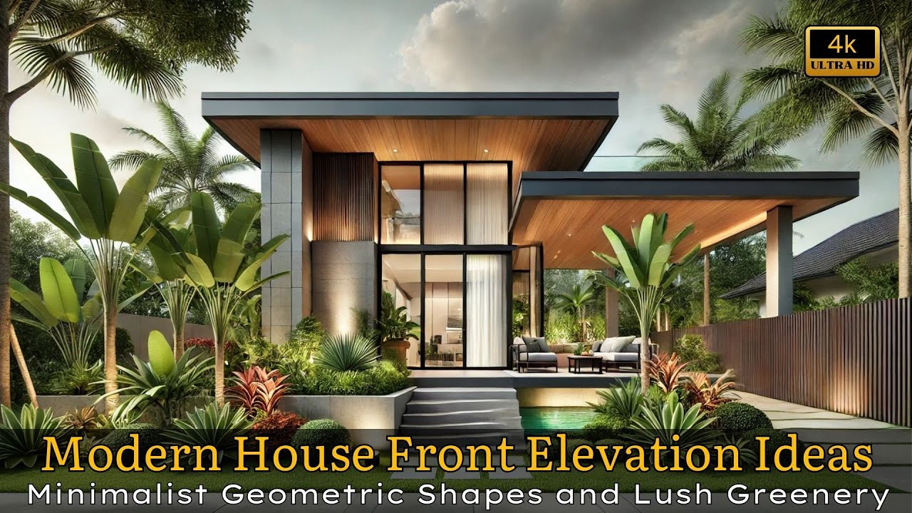 Modern Minimalist House Design: Sleek Lines and Natural Elegance