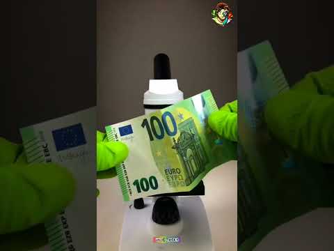 How Euro Currency View Under Microscope π¬ πΆ #shorts #viral #funny #currency #microscope