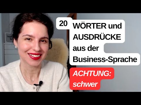 20 WORDS and EXPRESSIONS you don't know yet #businessgerman #deutschc1 #businessdeutsch