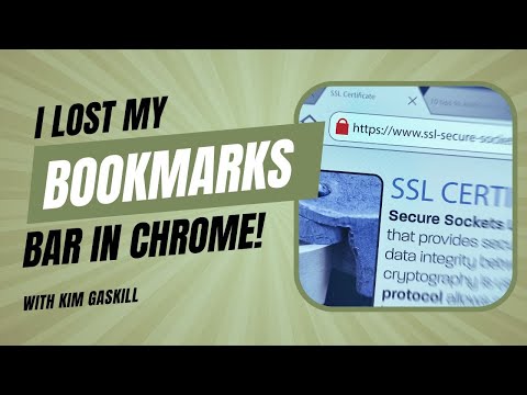 How Do I Get My Chrome Bookmarks Bar Back!