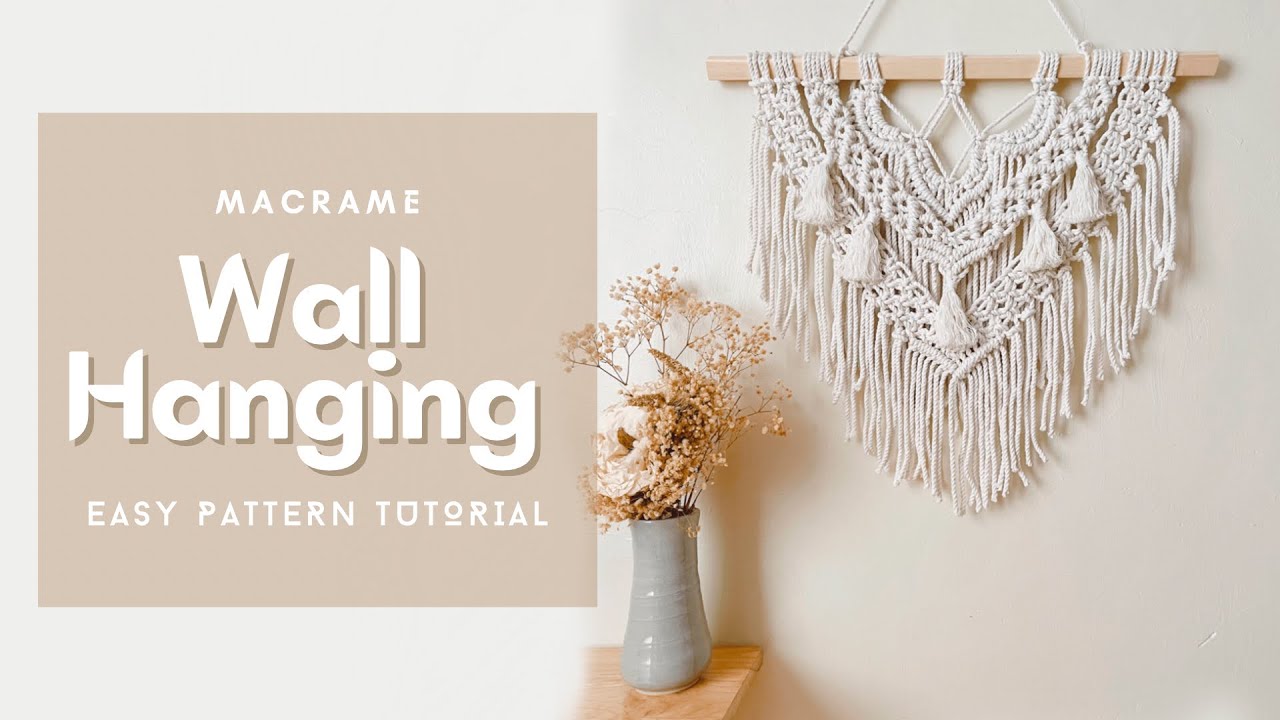 DIY Macrame Wall Hanging Tutorial | Boho Wall Decor