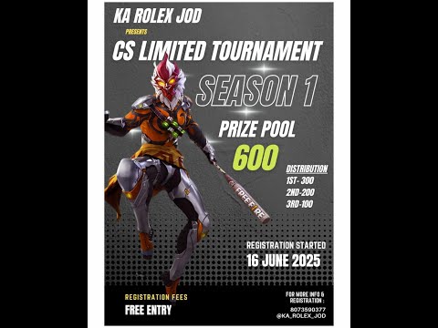 Kannada Free Fire CS LIMITED TORNAMENT SEASON 01 AND DAY 02 SUPPORT GUYS