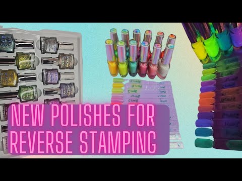 Swatching Air Dry Polishes That I Use For Reverse Nail Stamping | Amazon Air Dry Polishes