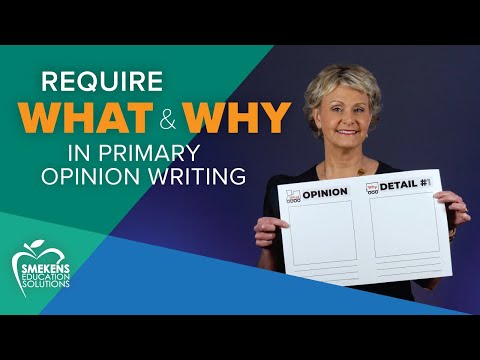 Require What & Why in primary opinion writing