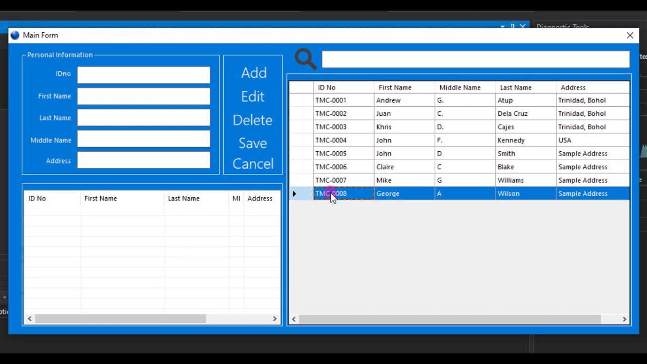 Simple Add, Edit, View, and Delete in VB NET and MS Access Demo