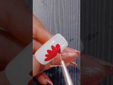 easy nail art design idea's 💅 Flower nailart #youtubeshorts #shorts