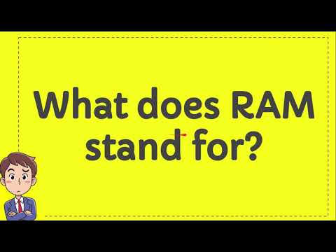 What does RAM stand for?