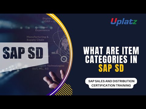 What are Item Categories in SAP SD | SAP Sales and Distribution Certification Training | Uplatz