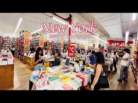 [4K] "NYC Must-See Spot Strand Bookstore📚" 5 mins tour of a 96 yrs old historic landmark! #nyc #walk