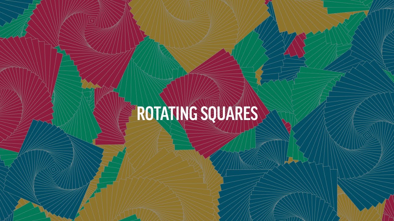 Processing Java Sketch - Rotating Squares
