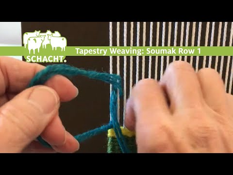 Tapestry Weaving: Soumak Row 1