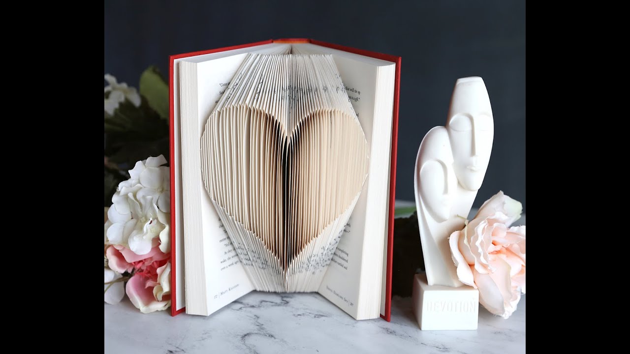 Folded Book Heart