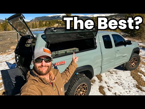 Leer 180 Truck Topper Review BEST TRUCK CAMPER build for 2023 Toyota Tacoma Overland Camping