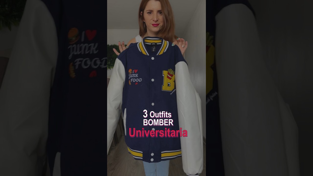 3 looks con una Bomber jacket Universitaria ❤️ #chile #majopinto #outfitideas #bomberjacket
