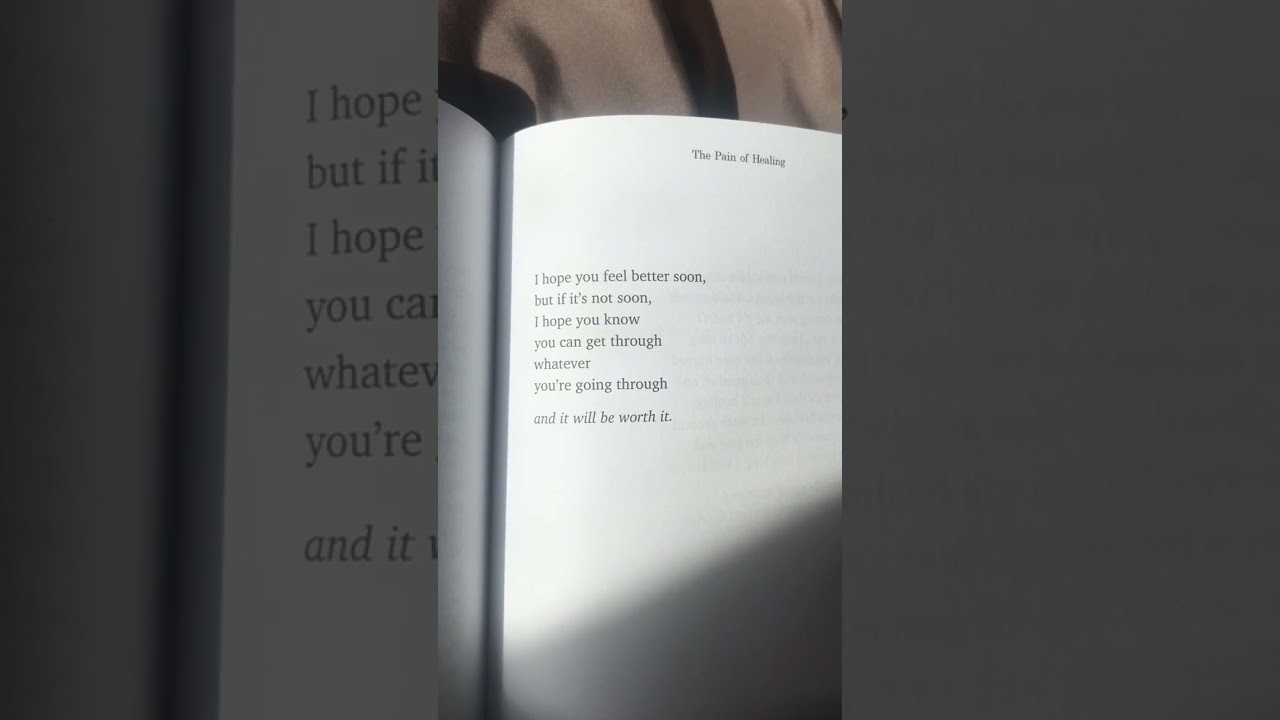 I hope you feel better soon, but...