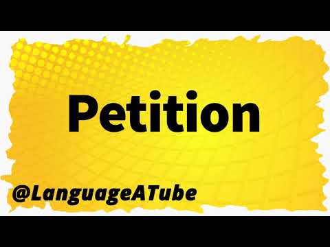 Petition Pronunciation ⚡️ How To Pronounce Petition!
