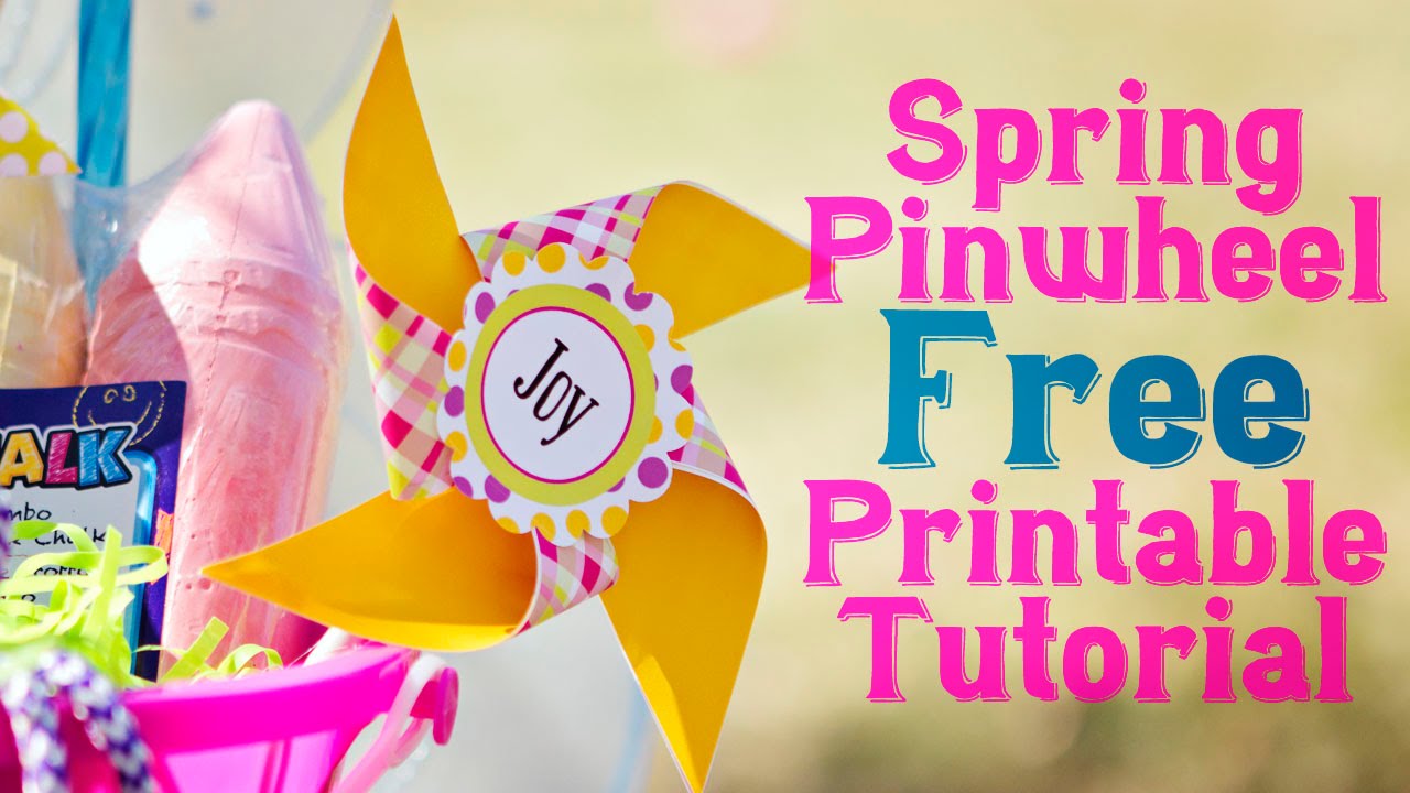 Spring Pinwheels Free Printables