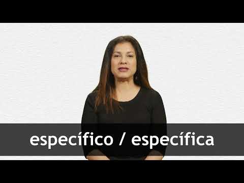 English Translation of “ESPECÍFICO” | Collins Spanish-English Dictionary