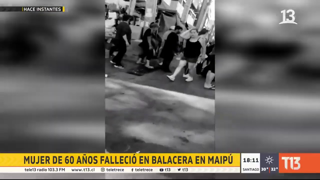 Balacera en Plaza de Maipú deja un muerto y seis heridos