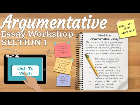 How To Write An Argumentative Essay: Section 1