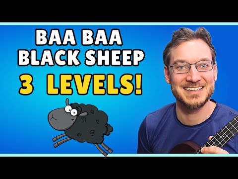 EASY Ukulele Songs: Baa Baa Black Sheep PLAY ALONG!
