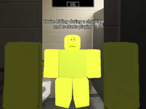When you're hiding during a shooting and ts starts playing.. #forsaken #roblox #fyp