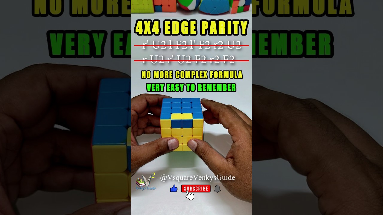 4x4 Edge Parity Algorithm - Easy way to remember