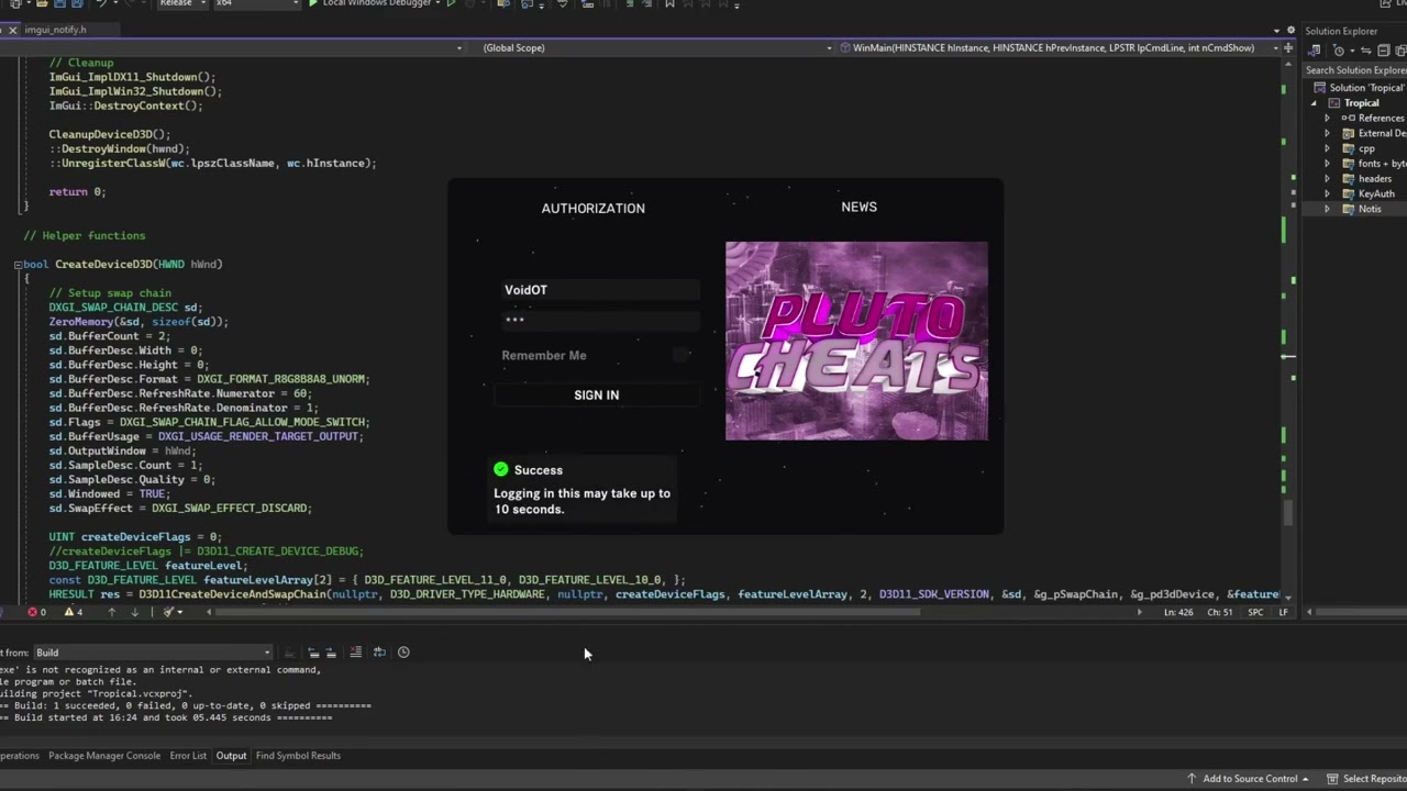 ImGui Loader + KeyAuth - (FiveM)