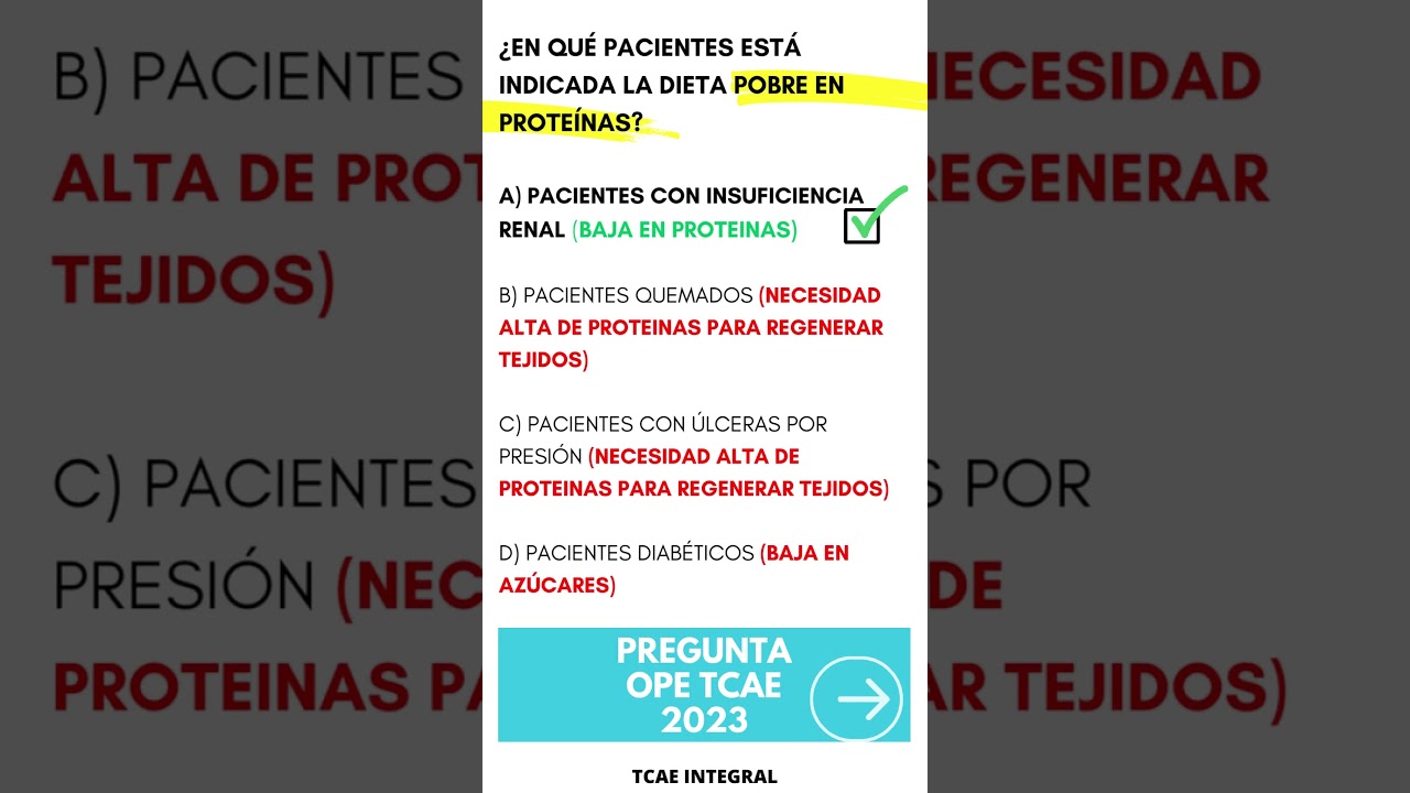 ✅ TCAE 02 TEST QUESTION 🍎 NUTRITION OPEN 2023