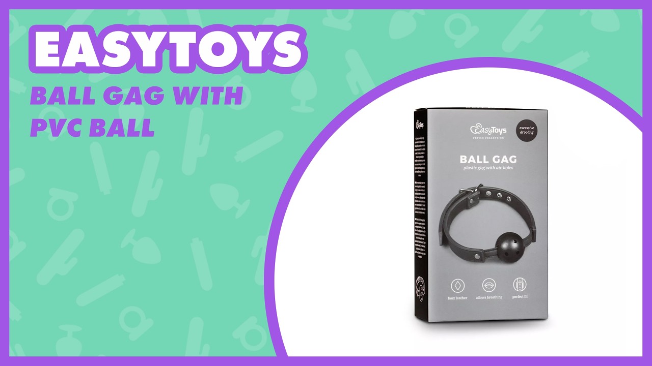 EasyToys Ball Gag with PVC Ball | Adjustable Comfort & Control 💗 EasyToys