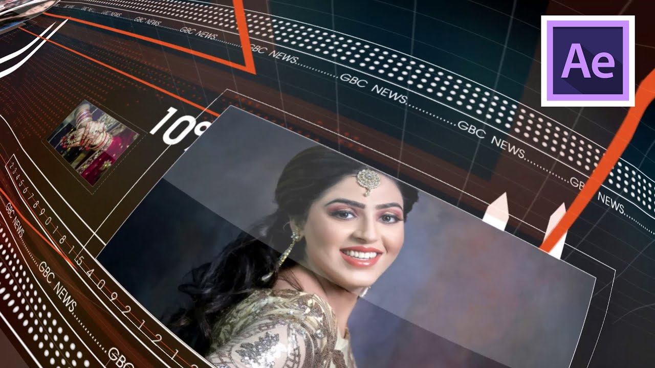How to create simple Broadcast News Ident || After Effect Tutorial