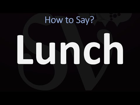 How to Pronounce Lunch? (CORRECTLY)