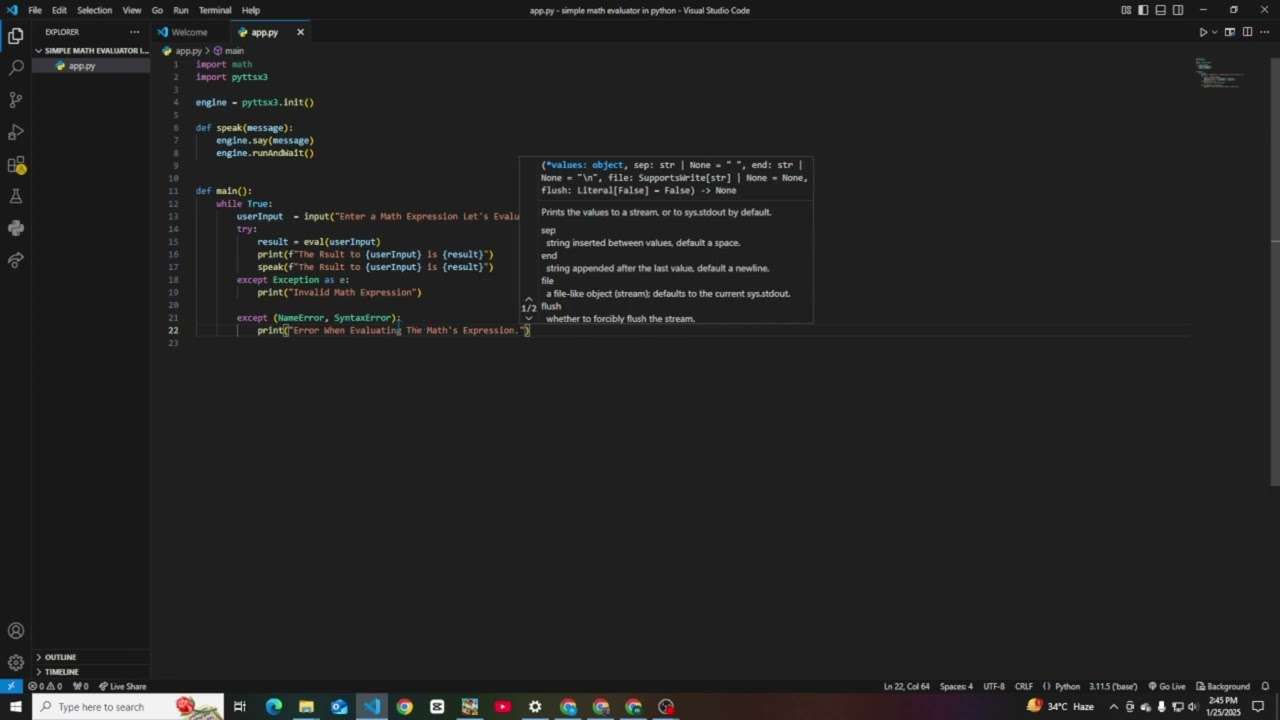 Create Simple Math Evaluator In Python By Martins