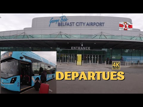 Belfast International Airport DEPARTURES in Stunning 4K UHD
