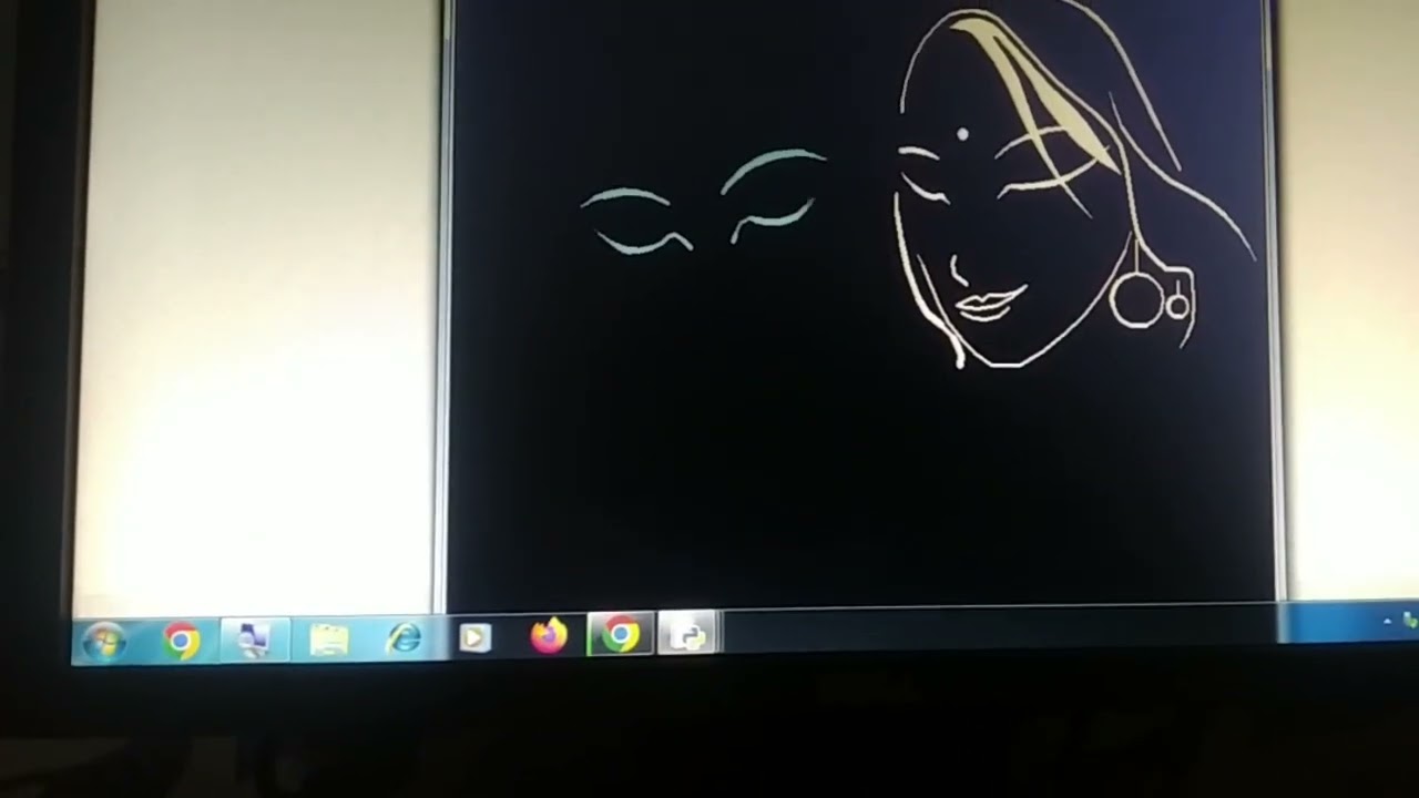 the Radha Krishna drawing code in python @adeditor2244 @CodeWithHarry @CodeWithShani  #python