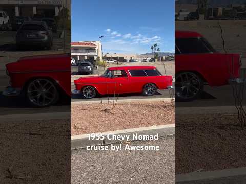 Badass 1955 Chevy Nomad cruising by us in Lake Havasu. AWESOME SHOT